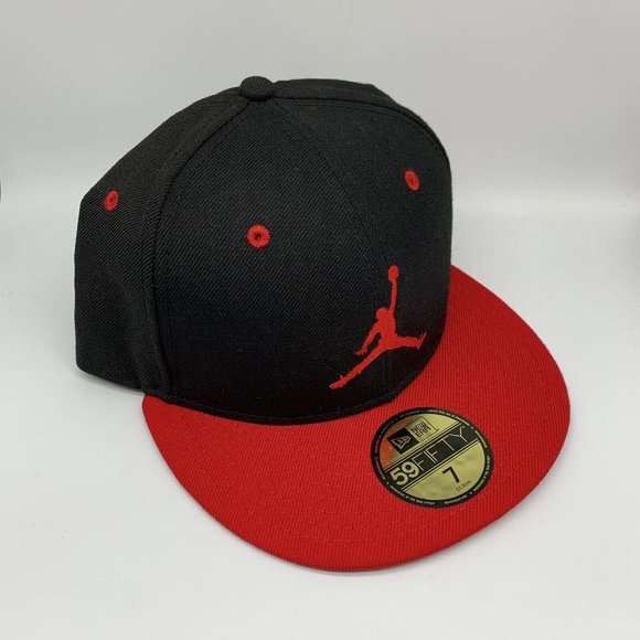New Era | Accessories | Air Jordan Jumpman Bred Size 7 59fifty New Era ...